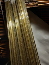 Brown Sparkle Rod B+ Grade - Greasy Glass