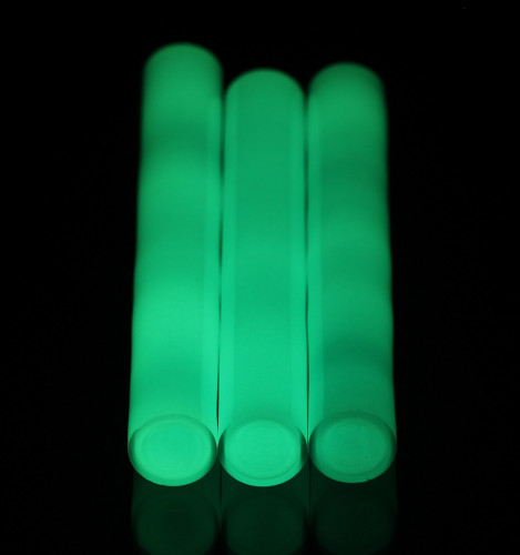 BoroGlow Sea Blue Glow In The Dark Glass Tube - UV Reactive Green Glow ...