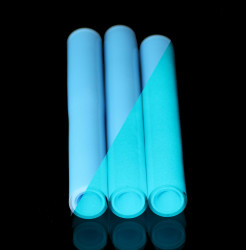 BoroGlow Sky Blue Glow In The Dark Glass Tube - UV Reactive Aqua Glow ...