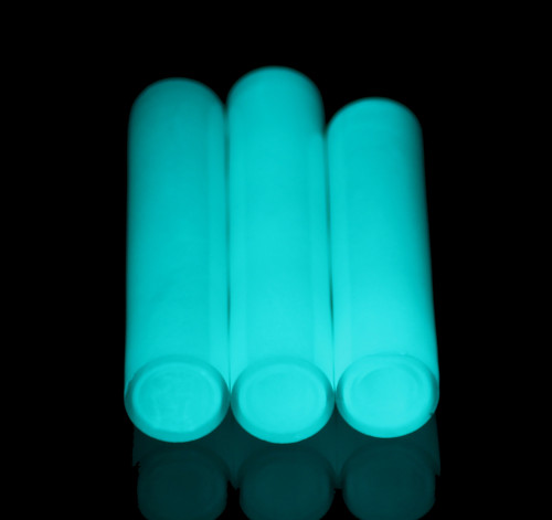 BoroGlow Clear Glow In The Dark Glass Tube - UV Reactive Aqua Glow ...