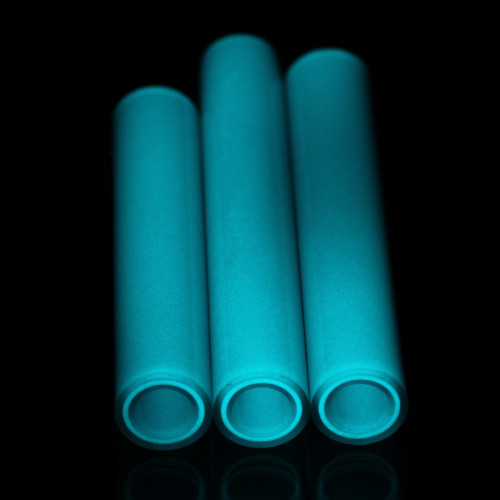 BoroGlow Secret White Glow In The Dark Glass Tube - UV Reactive Aqua ...