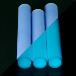 BoroGlow Secret White Glow In The Dark Glass Tube - UV Reactive Sky ...